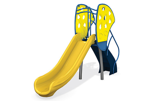 Freestanding 4' Single Velocity Slide